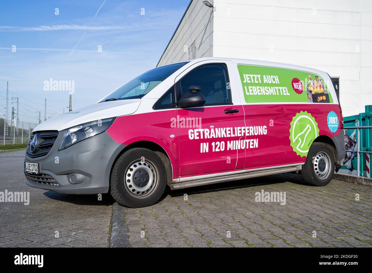 flaschenpost.de Mercedes-Benz Vito delivery van Stock Photo - Alamy