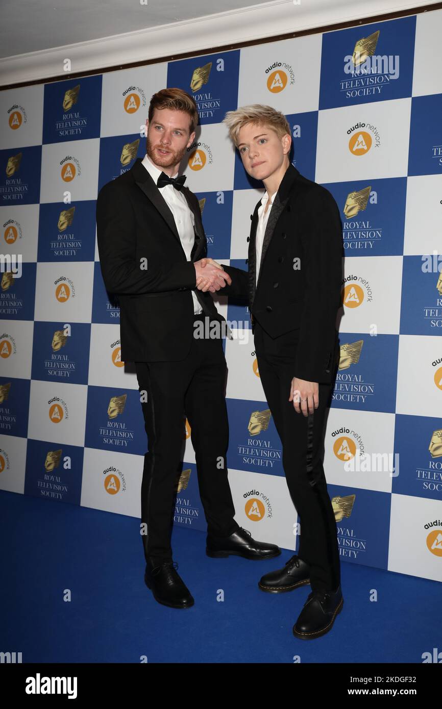 Joe Hampson and Mae Martin attend Royal Television Society Programme ...