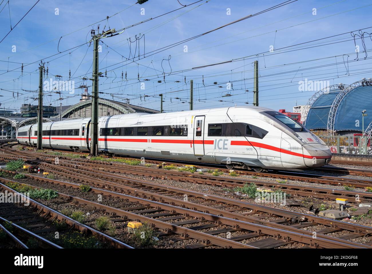 ICE 4 high-speed train at Cologne main station Stock Photo - Alamy