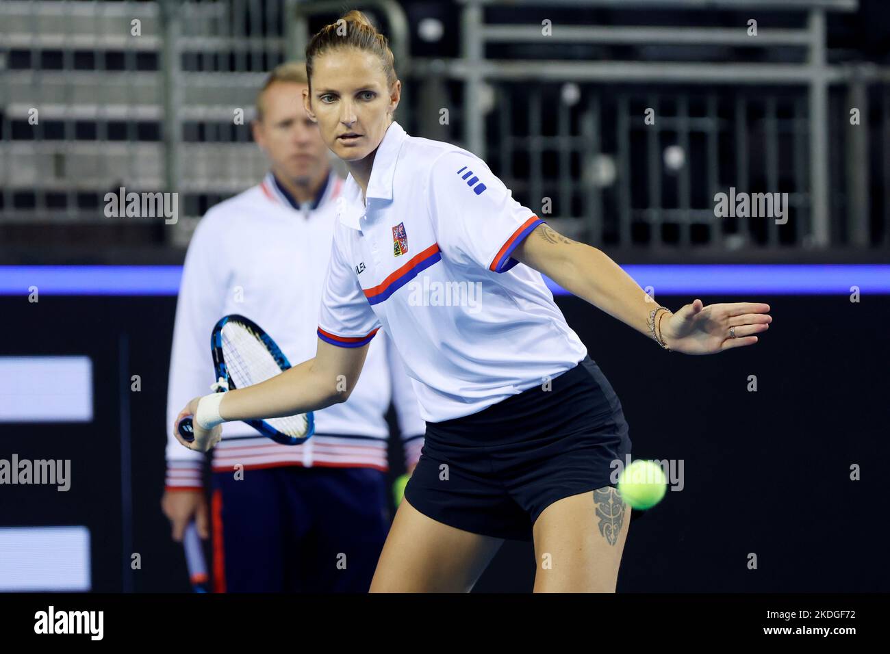 Karolina Pliskova of Czech Republic during the training prior to the ...
