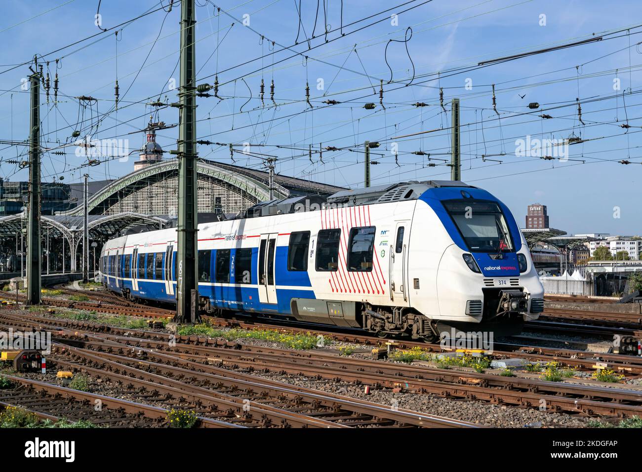 National Express Bombardier Talent 2 regional train at Cologne main ...