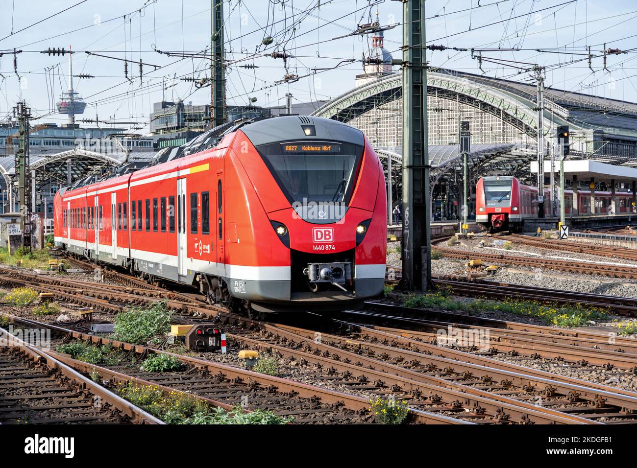 DB Regio Alstom Coradia Continental train at Cologne main station Stock ...