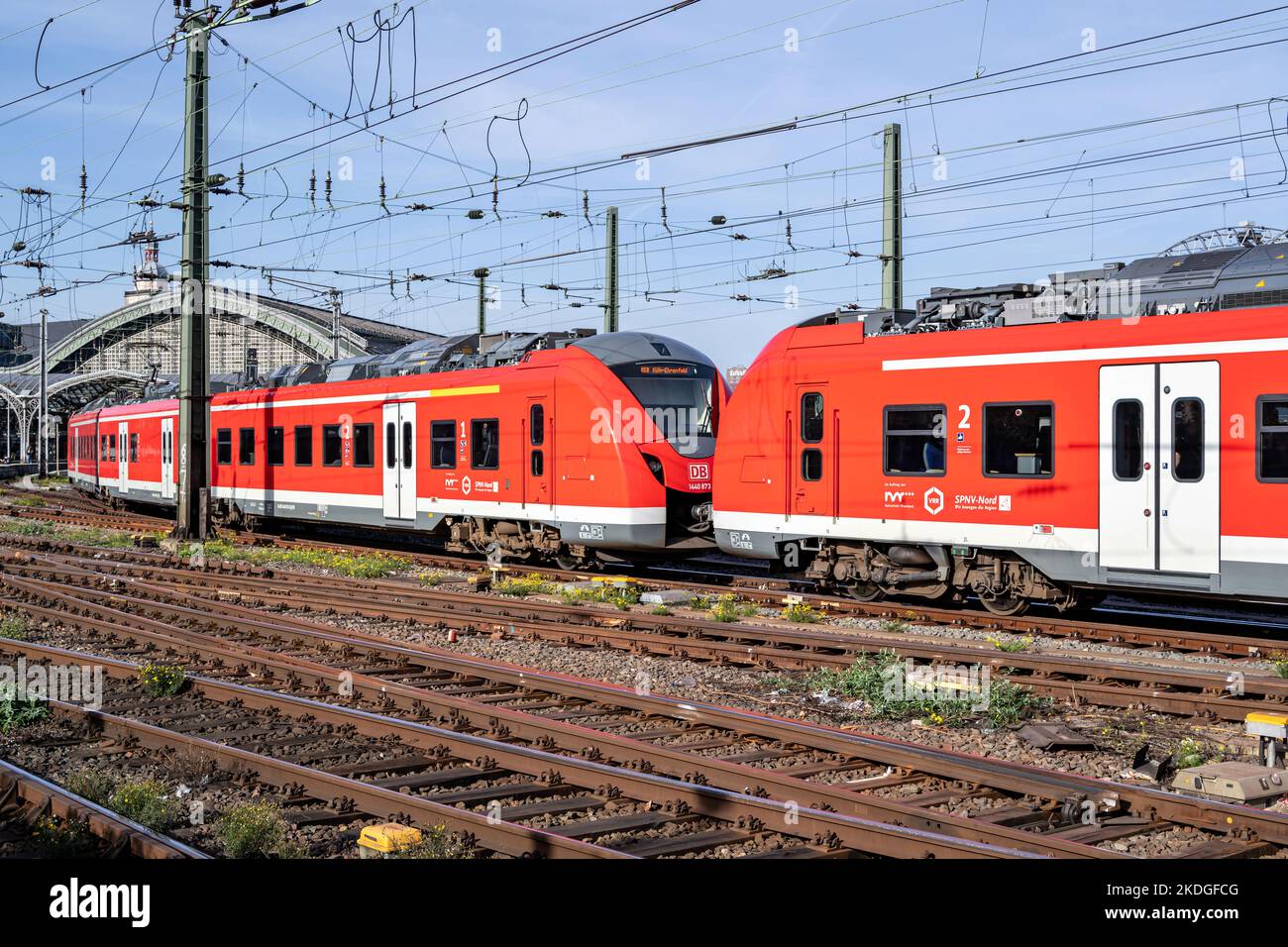 DB Regio Alstom Coradia Continental train at Cologne main station Stock ...
