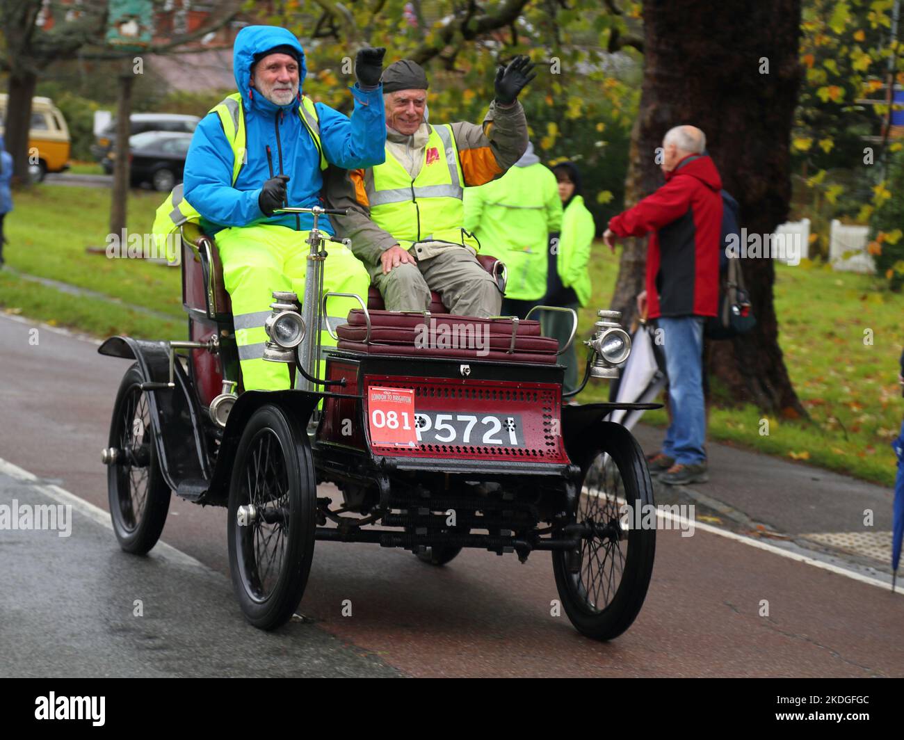 Staplefield, UK. 06th Nov, 2021. Participants battle the weather in ...