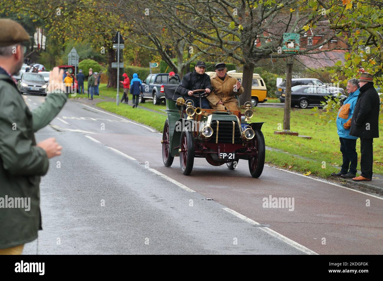 Staplefield, UK. 06th Nov, 2021. Participants battle the weather in ...