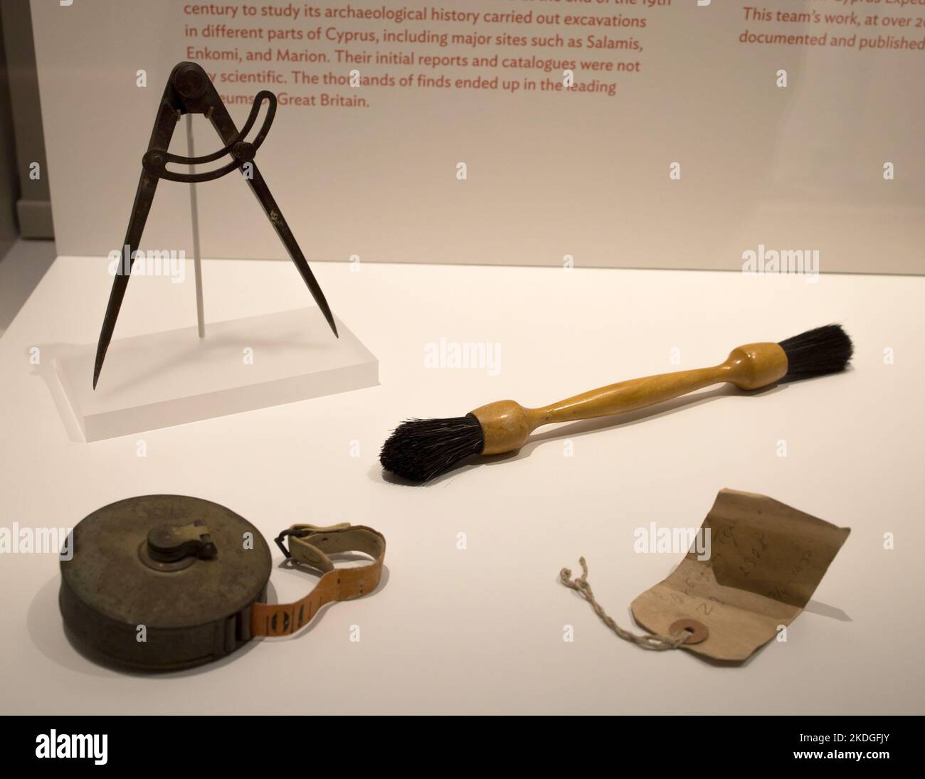 Leiden, The Netherlands - JAN 04, 2020: old archeological tools showing ...