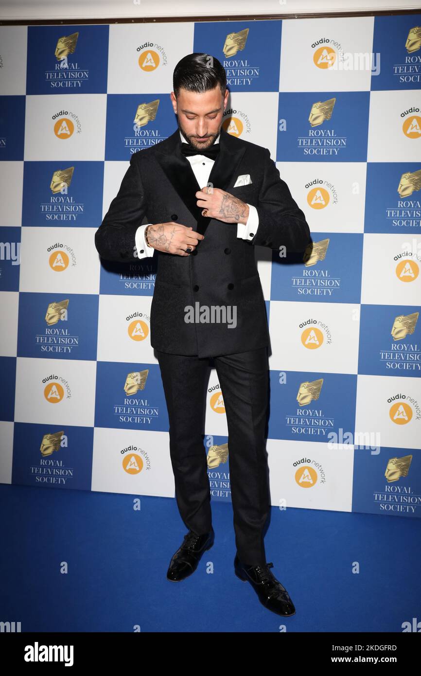 Giovanni Pernice attends Royal Television Society Programme Awards at ...