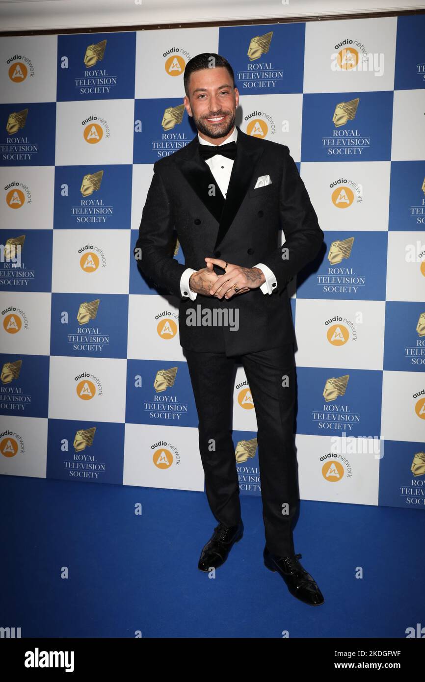 Giovanni Pernice attends Royal Television Society Programme Awards at ...