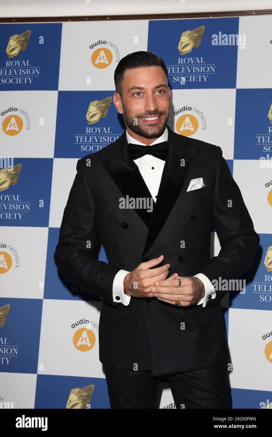 Giovanni Pernice attends Royal Television Society Programme Awards at ...