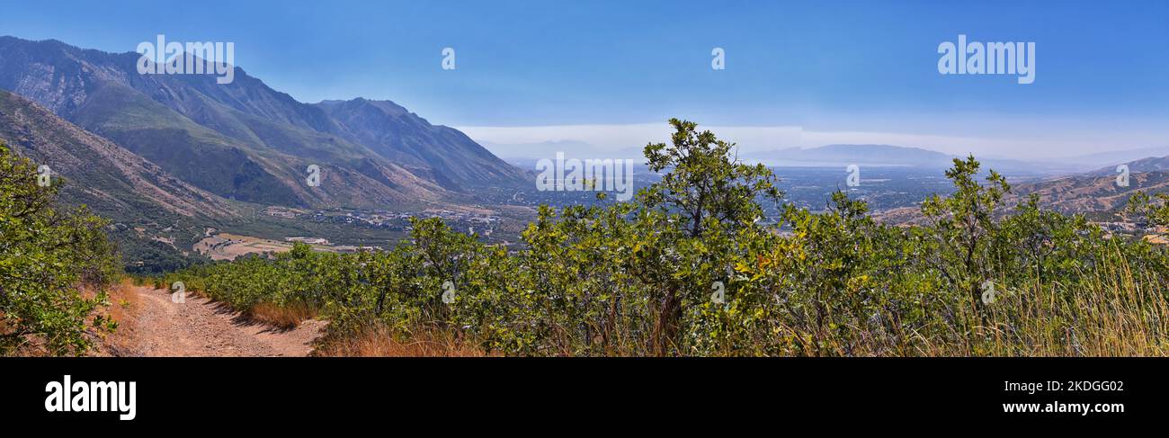 Hamongog hiking trail views Lone Peak Wilderness, Wasatch Front Rocky ...