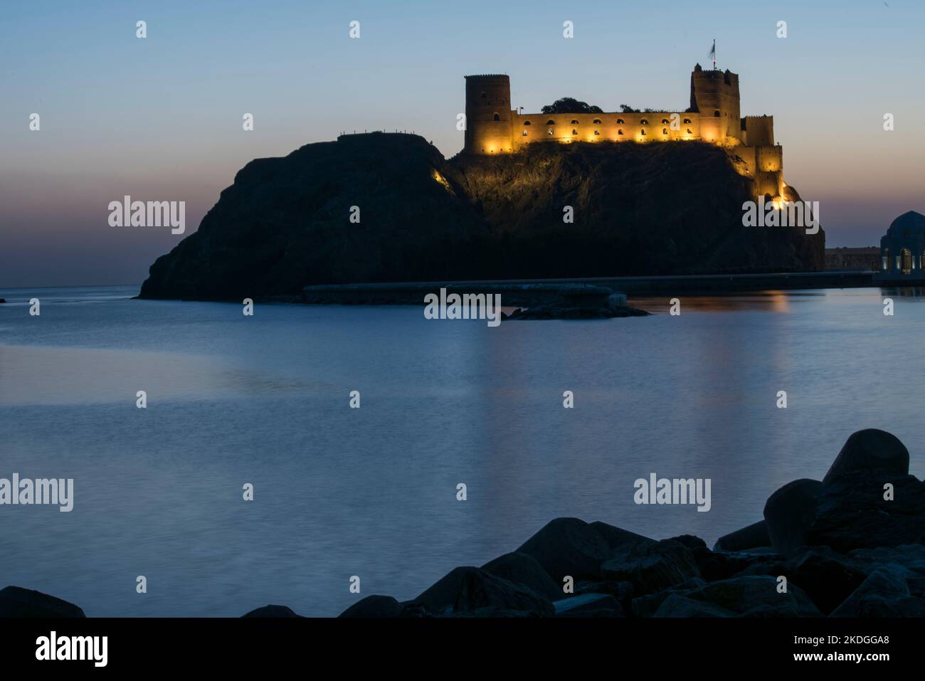 Muscat, Oman - 23rd November 2022 : View of the Al Jalali fortess at ...
