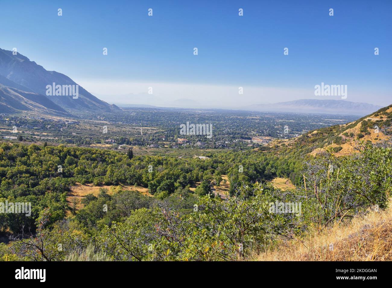 Utah County Valley View from Hamongog hiking trail views Lone Peak ...