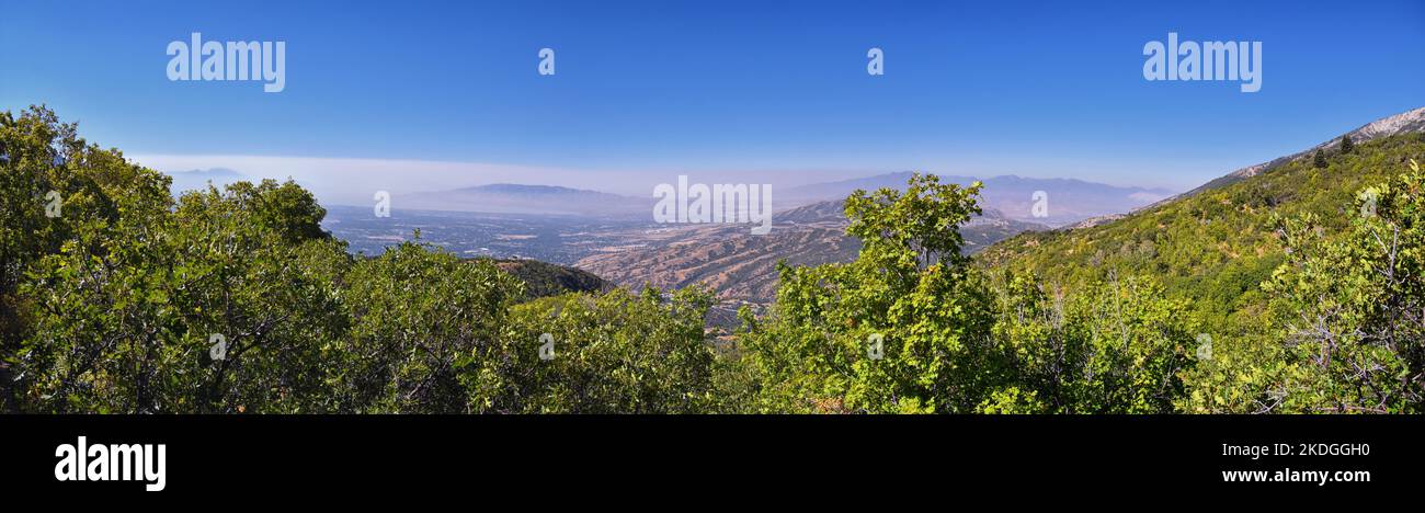 Utah County Valley View from Hamongog hiking trail views Lone Peak ...