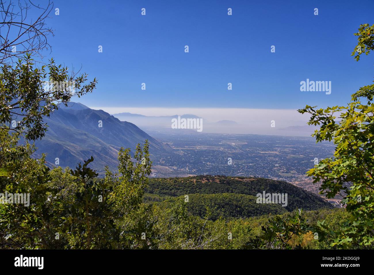 Utah County Valley View from Hamongog hiking trail views Lone Peak ...