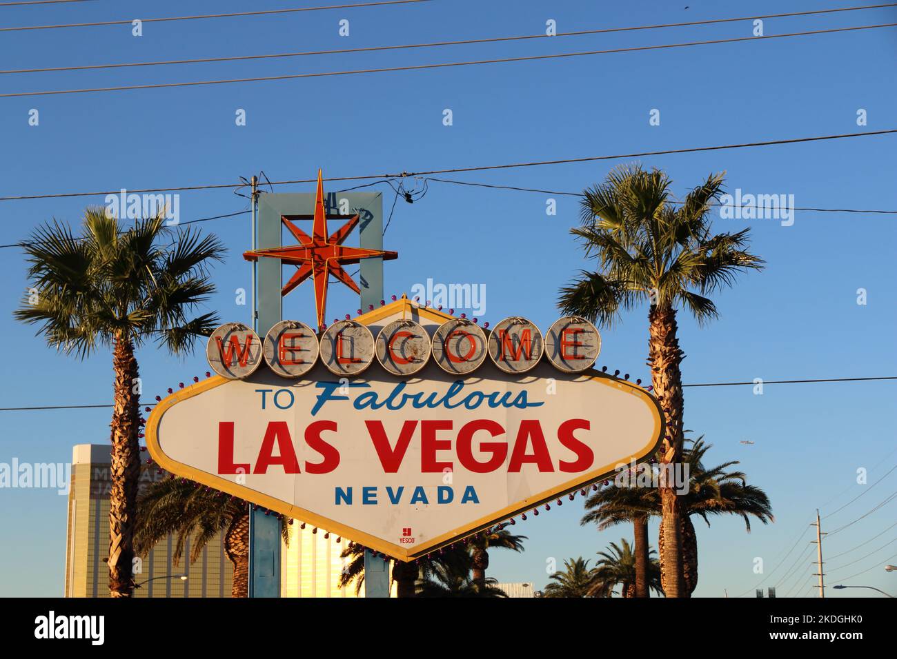 The famous fabulous Las Vegas sign in Las Vegas, Nevada, USA Stock ...