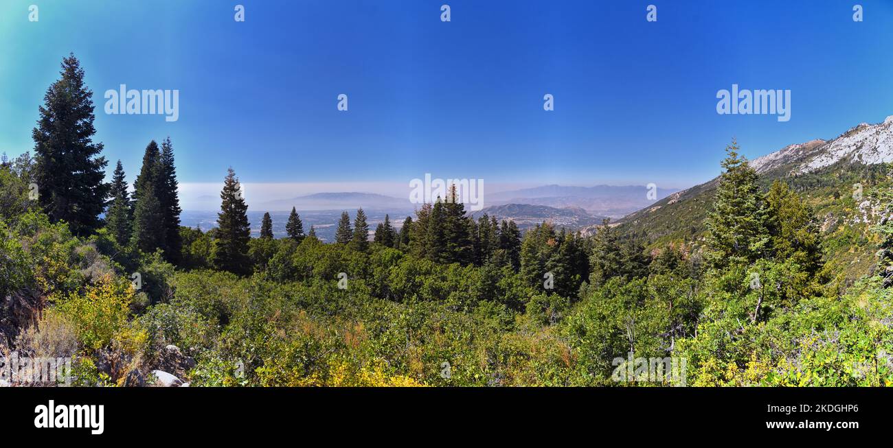 Utah County Valley View from Hamongog hiking trail views Lone Peak ...