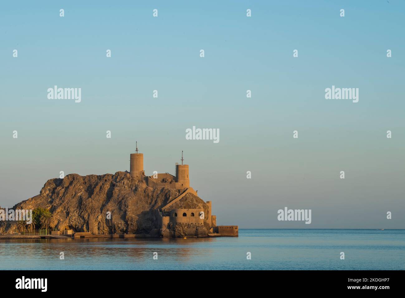 Muscat, Oman - 23rd November 2022 : View of the Al Jalali fortess at ...