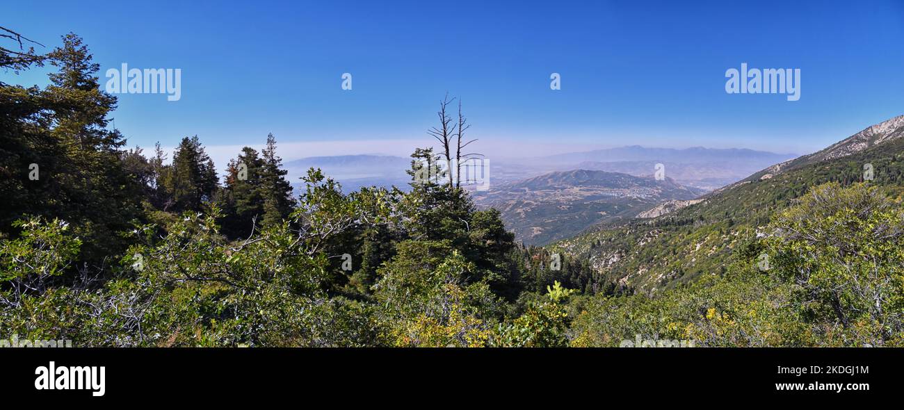 Utah County Valley View from Hamongog hiking trail views Lone Peak ...