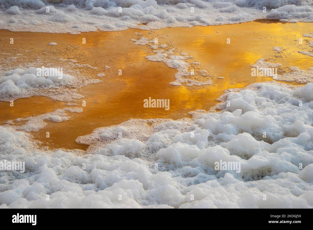 Salt mining on salt lake, near Baku. Azerbaijan Stock Photo - Alamy