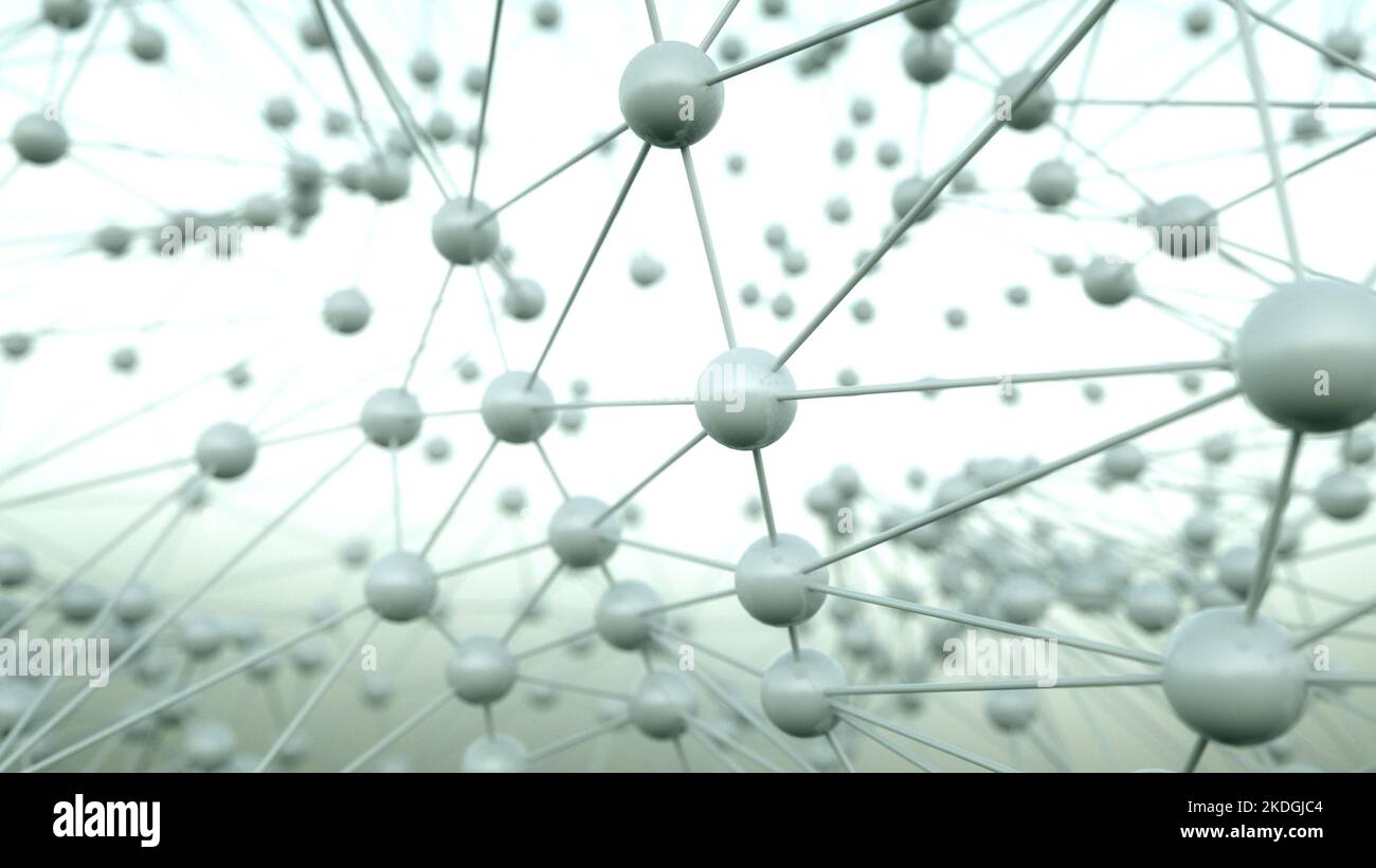 3D particles connection concept background Stock Photo - Alamy