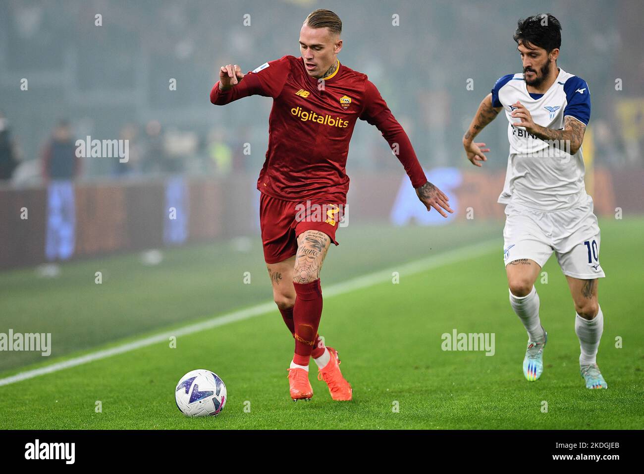 Rick Karsdorp of AS Roma during the Serie A match between AS Roma and ...