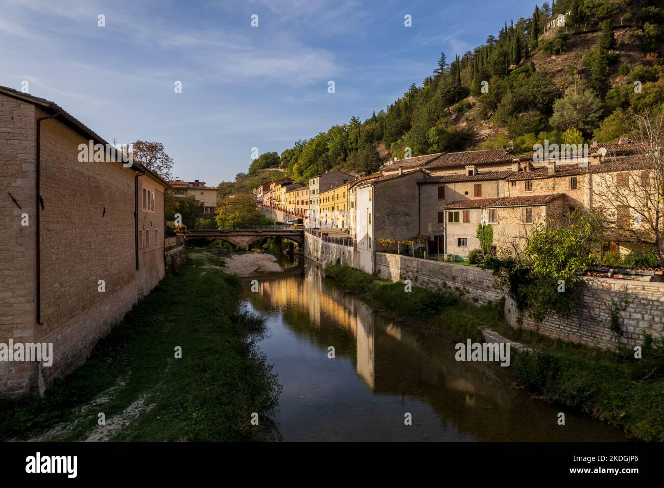 Aerial view of Piobbico town in Marche region in Italy Stock Photo - Alamy