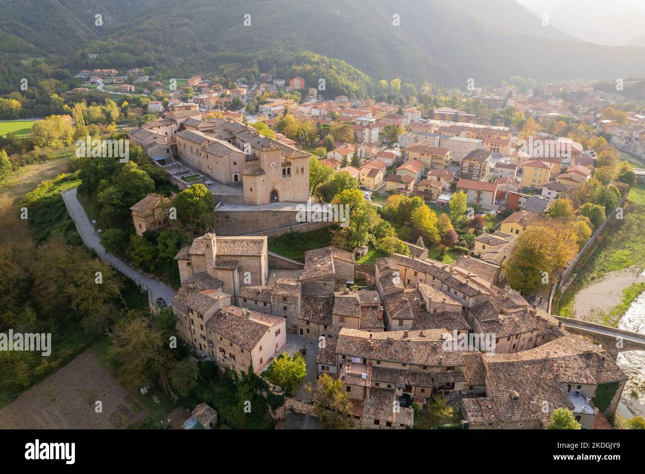 Piobbico drone view hi-res stock photography and images - Alamy