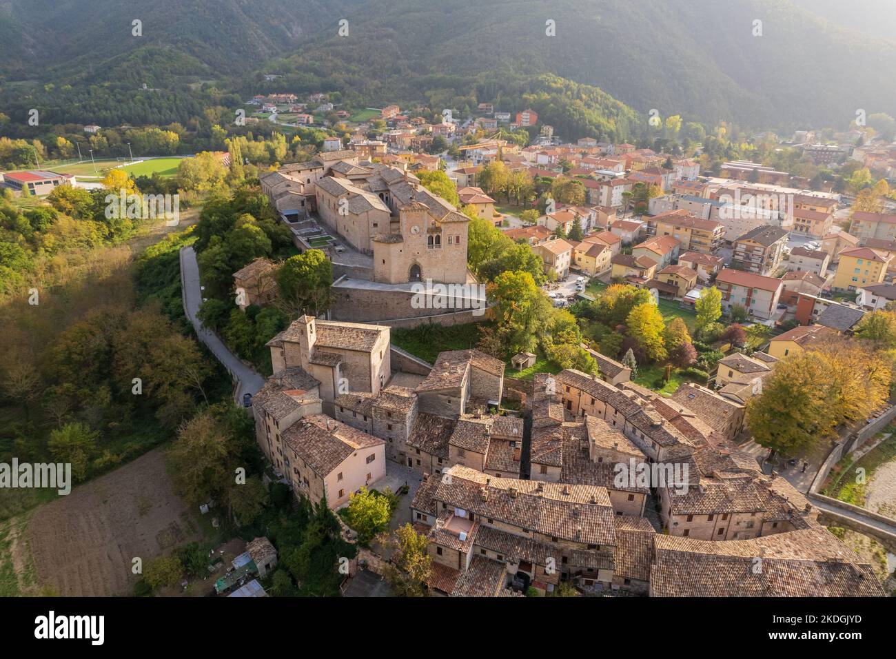 Piobbico drone view hi-res stock photography and images - Alamy