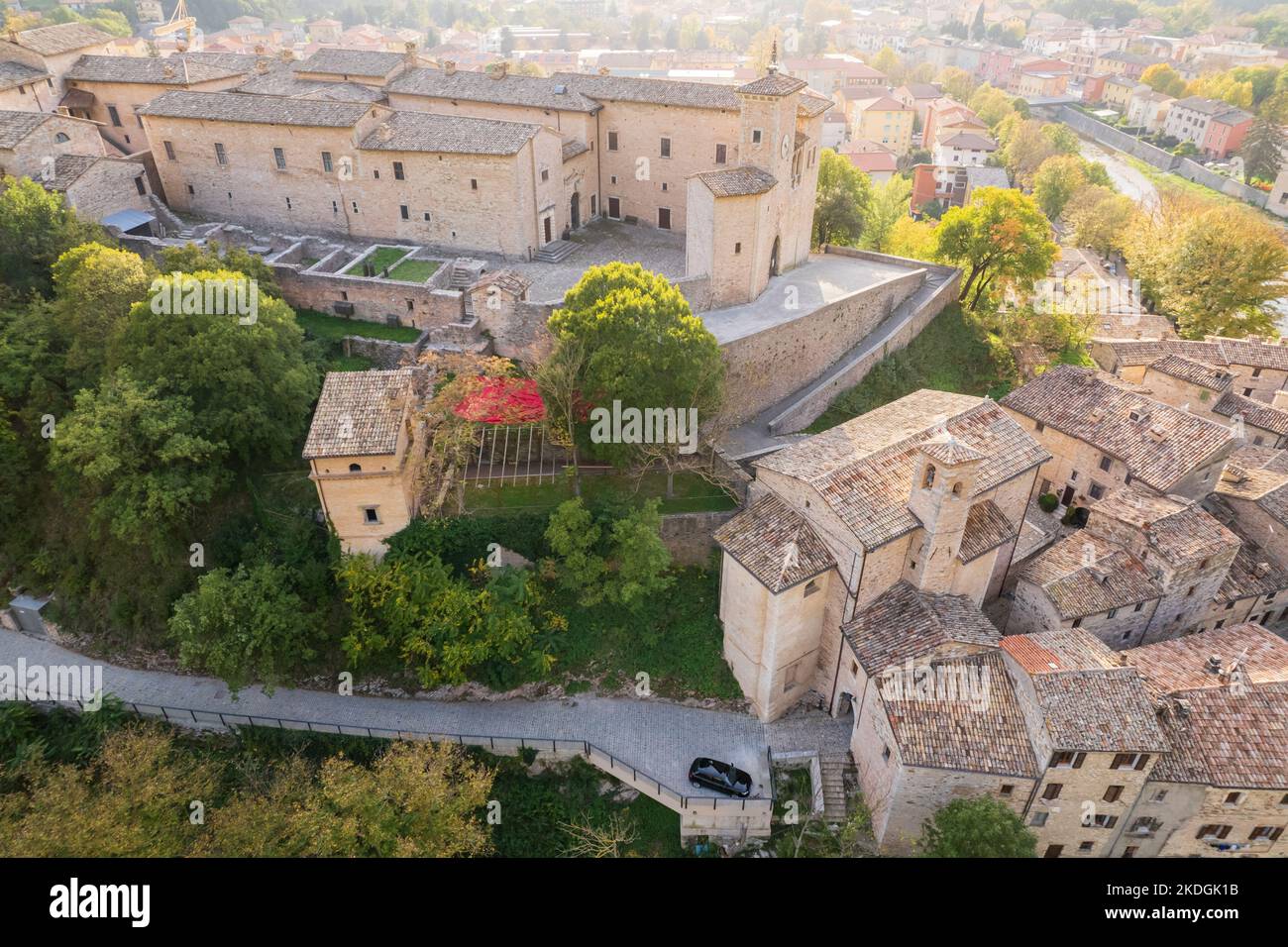 Piobbico drone view hi-res stock photography and images - Alamy
