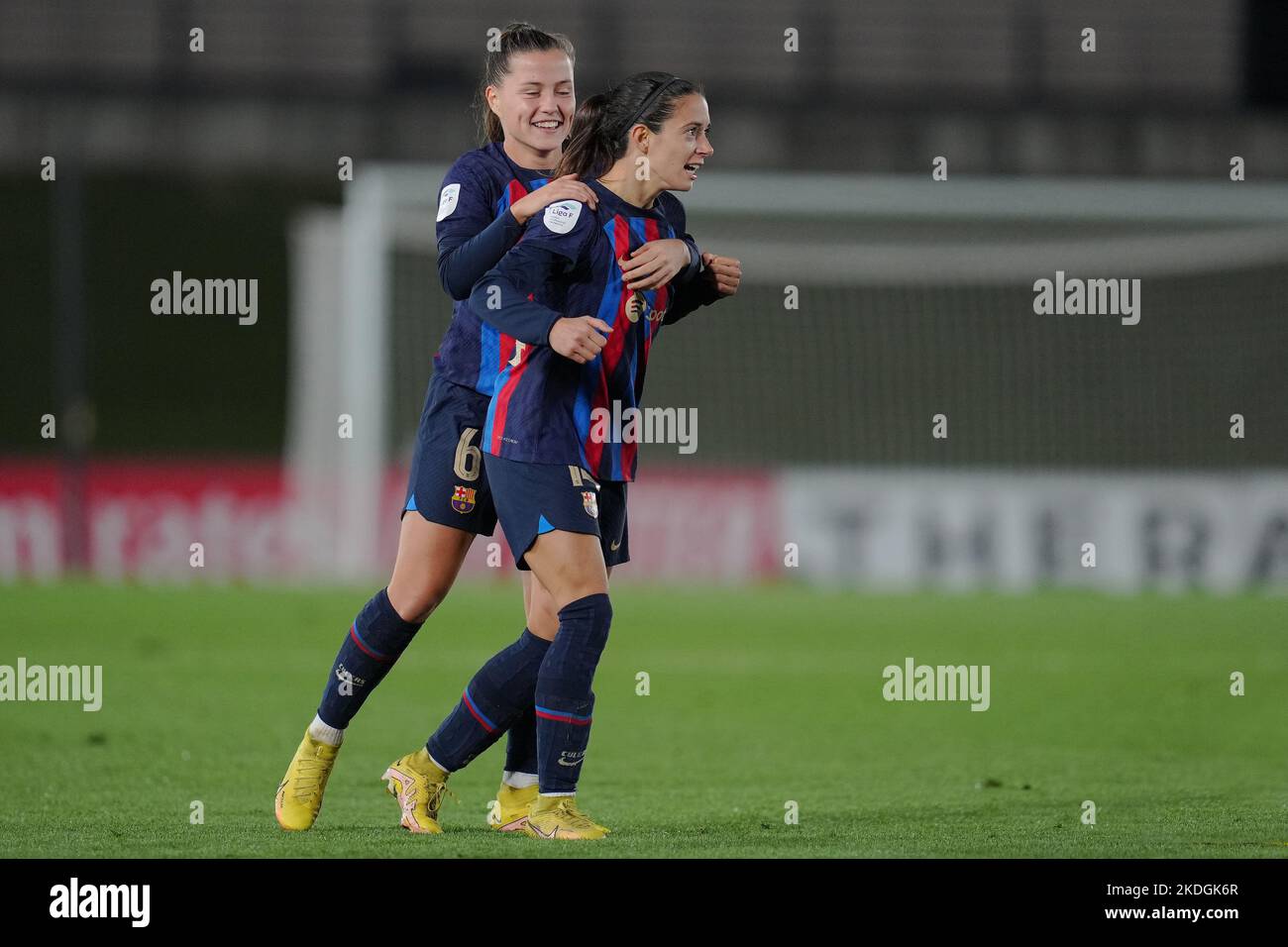 Aitana Bonmati of FC Barcelona celebrates after scoring the 0-3 with ...