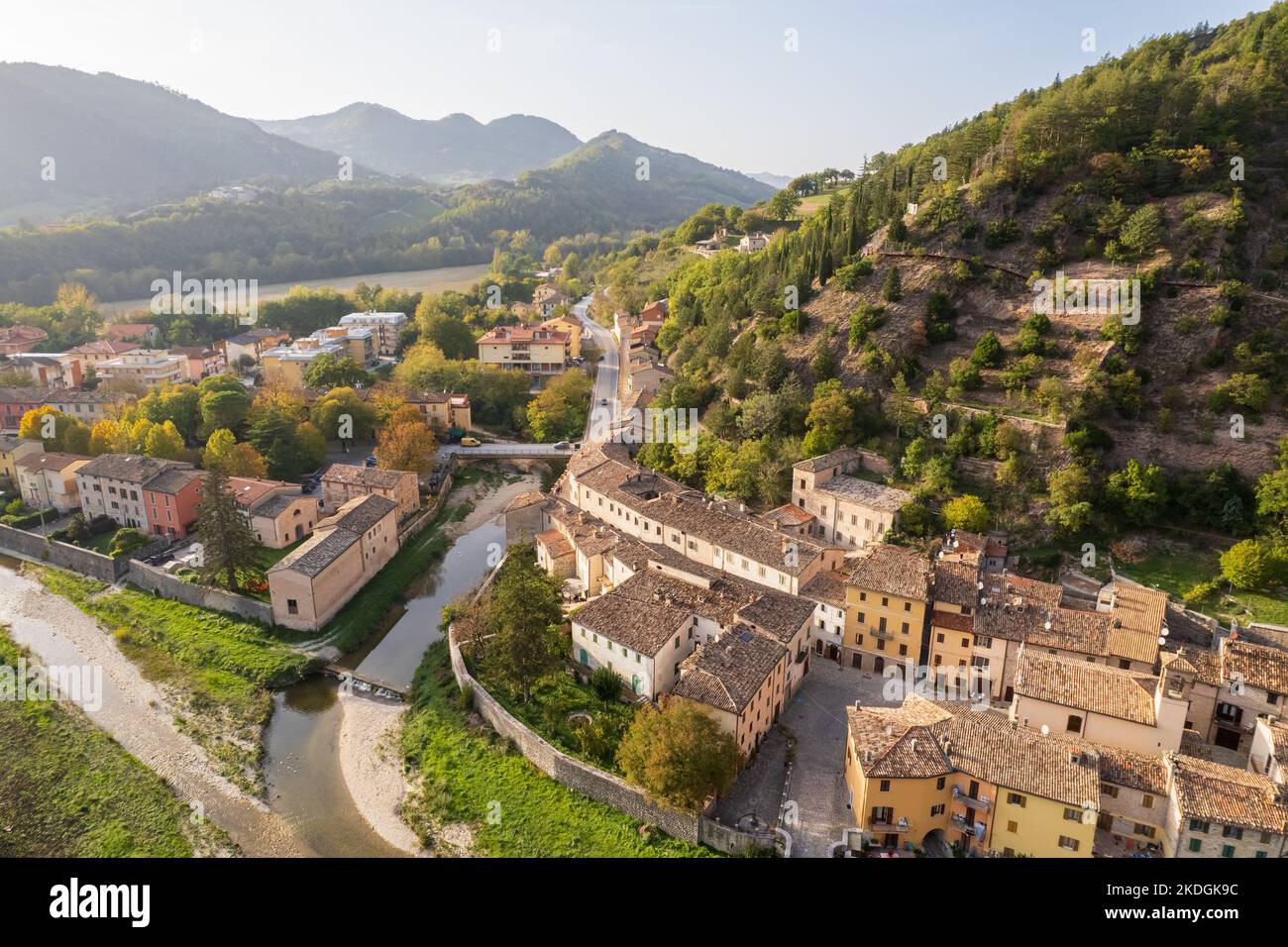 Piobbico drone view hi-res stock photography and images - Alamy