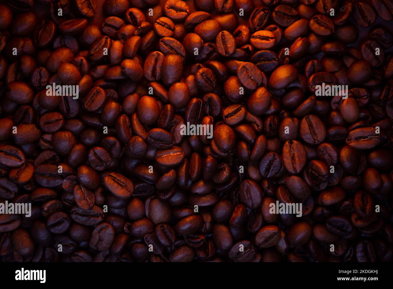 coffee beans in beautiful dark light Stock Photo - Alamy