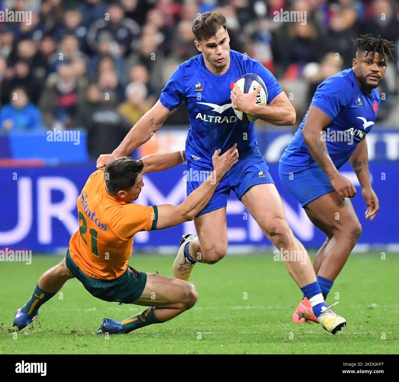 Damian Penaud of France during the International Friendly Match between ...