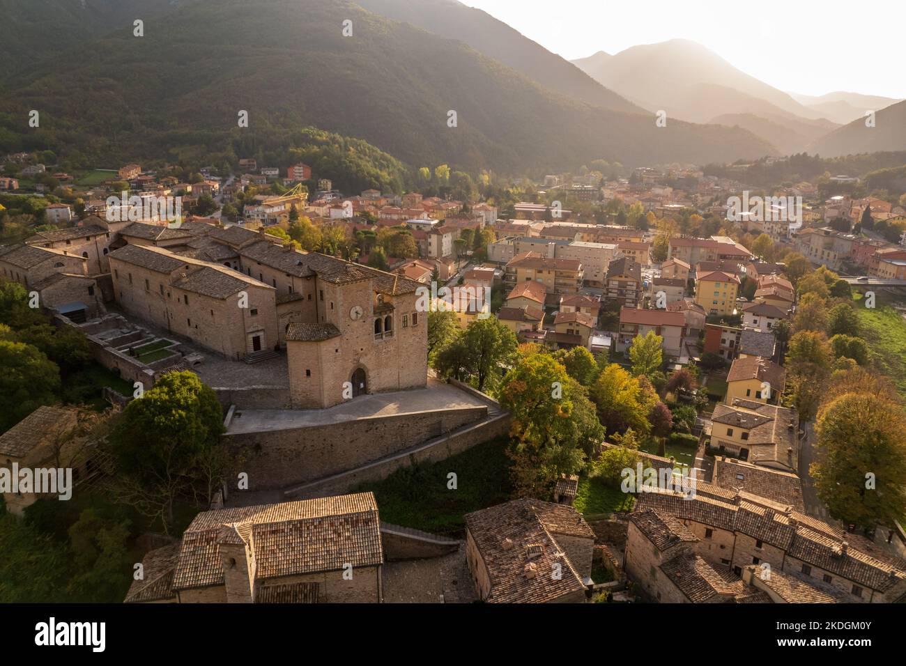 Piobbico drone view hi-res stock photography and images - Alamy