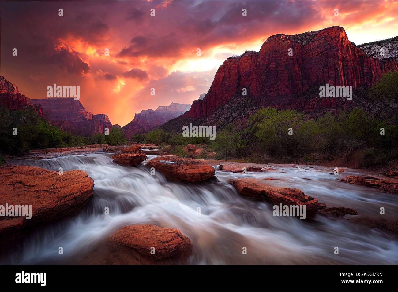 Colorful Mountain Landscapes Stock Photo - Alamy