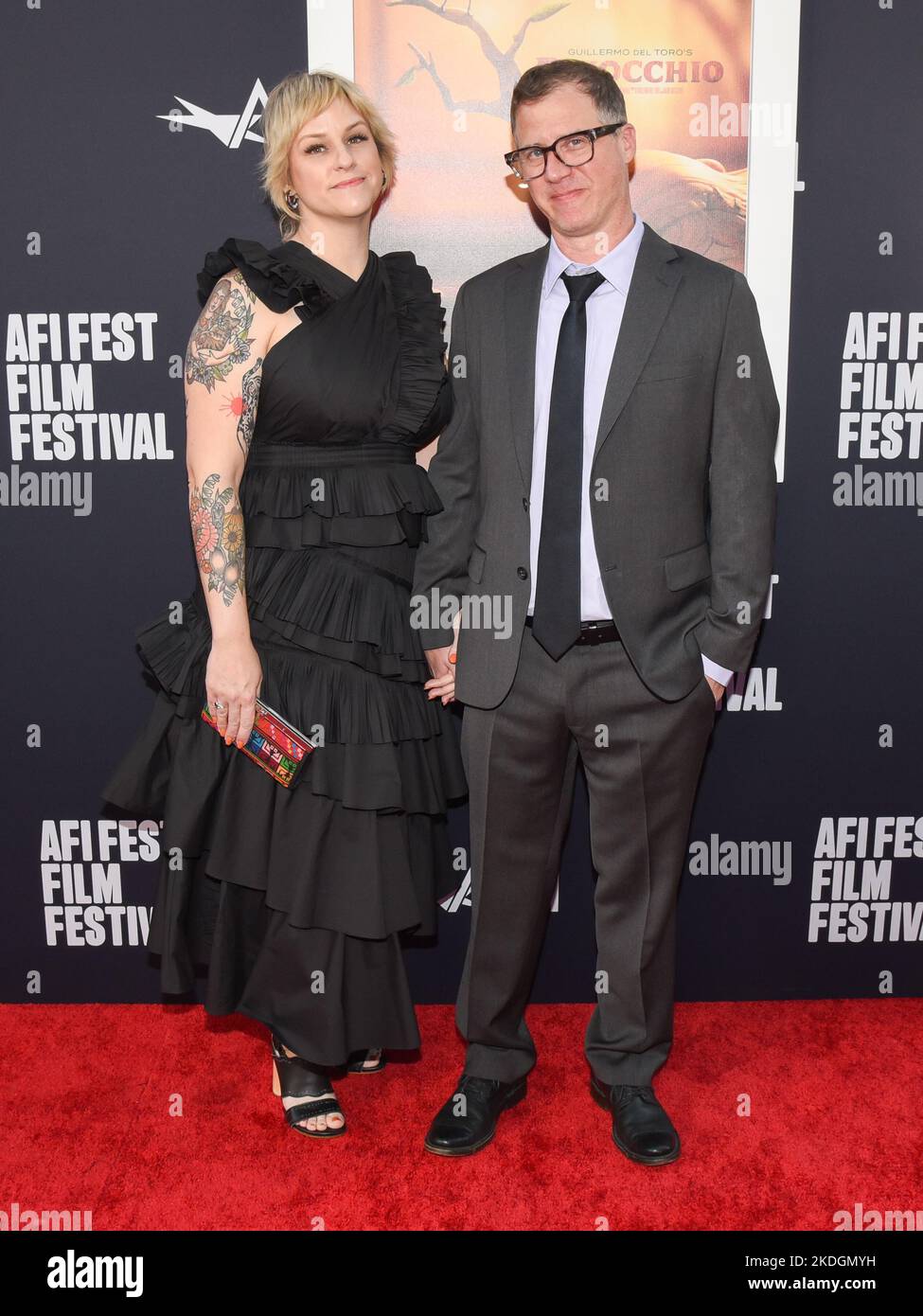 November 5, 2022, Hollywood, California, USA: Robert DeSue (R) attends ...