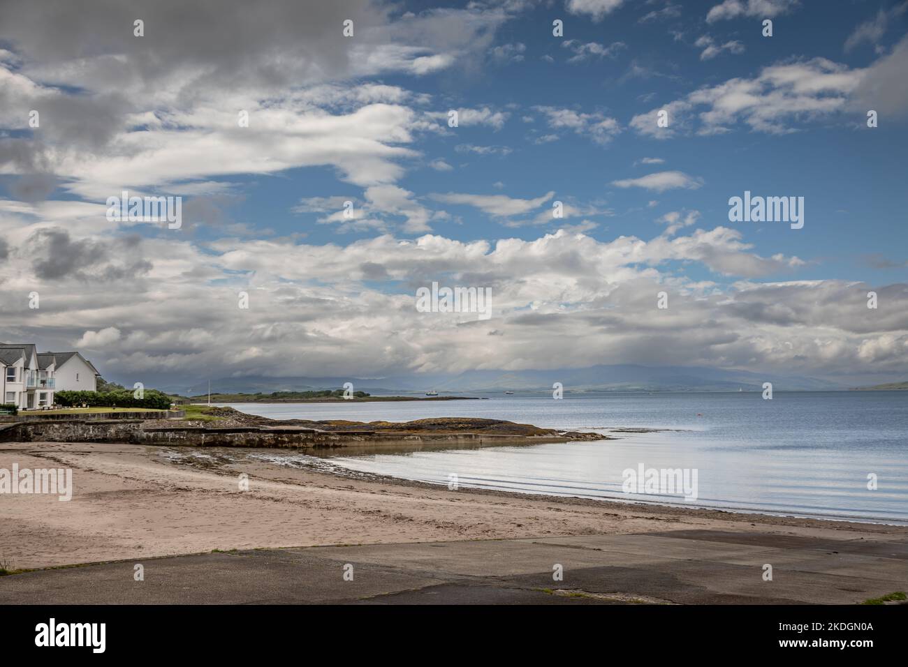 View of Ganavan Sands and the Forth of Lorn, Oban, Argyll, Scotland, UK ...