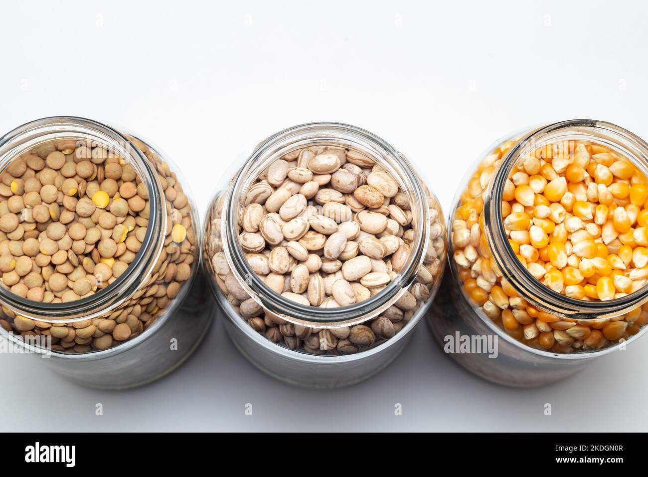 Goiânia, Goias, Brazil – November 06, 2022: Beans, corns and lentils ...