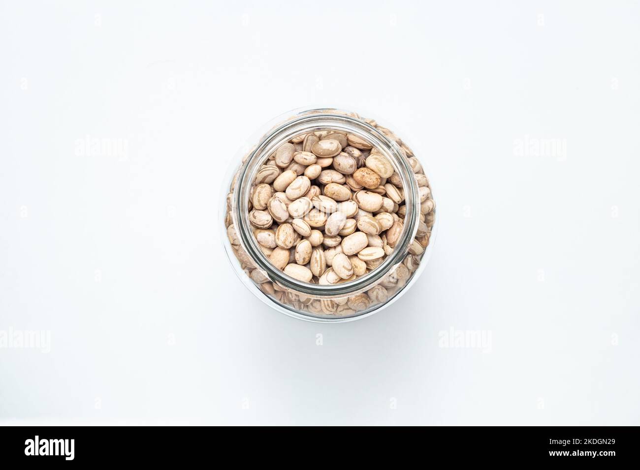 Goiânia, Goias, Brazil – November 06, 2022: Raw beans inside a glass ...