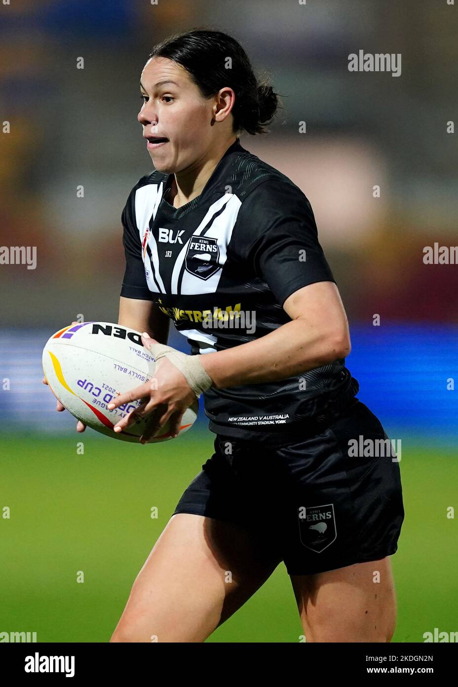New Zealand’s Shanice Parker in action during the Women's Rugby League ...
