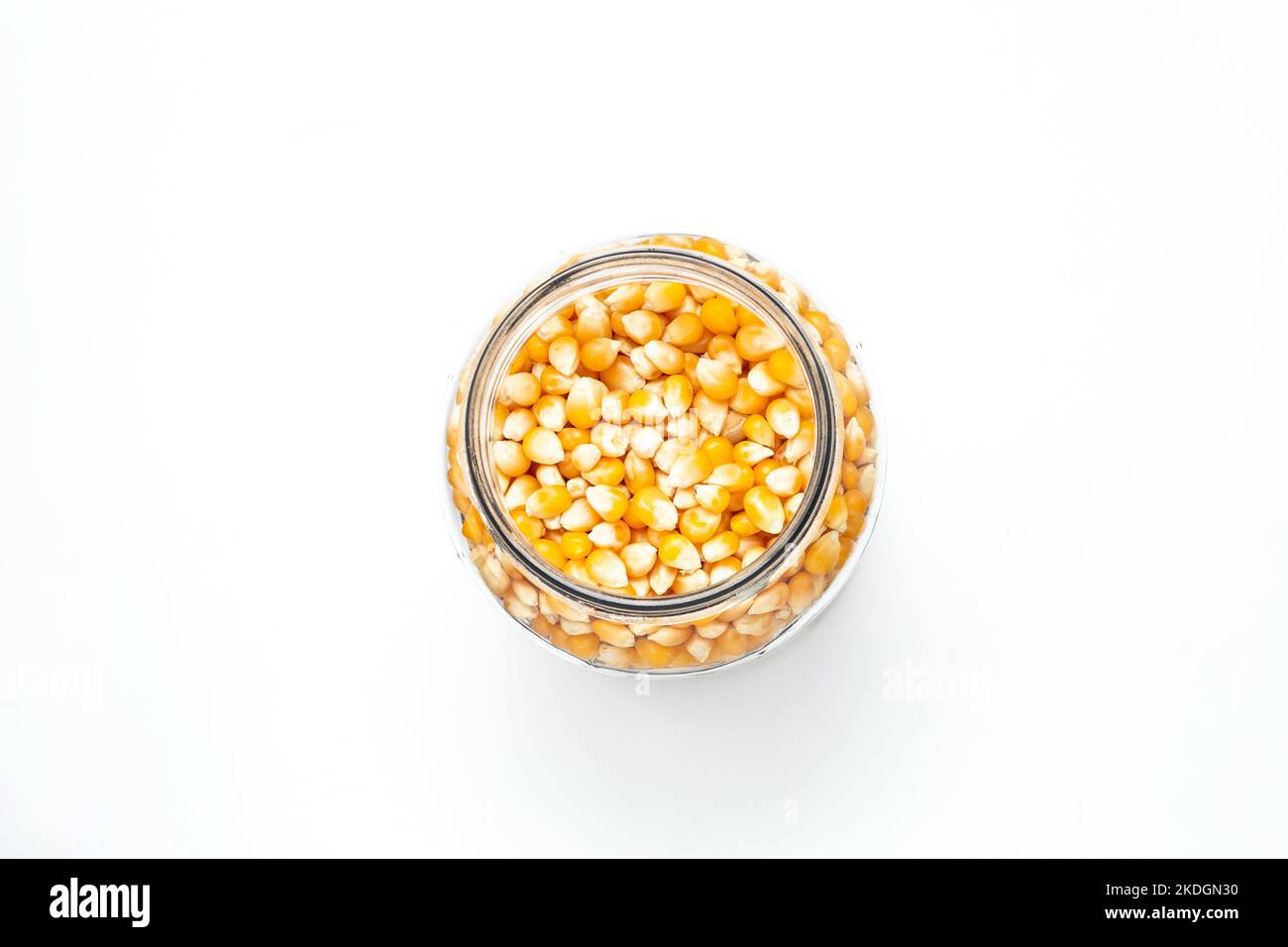 Goiânia, Goias, Brazil – November 06, 2022: Popcorn corn inside a glass ...