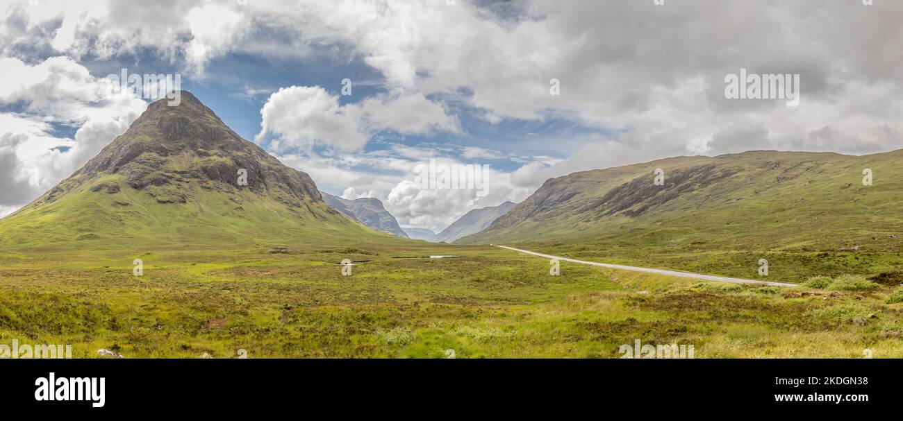 View down Glencoe, Altnafeadh, Scotland, UK Stock Photo - Alamy