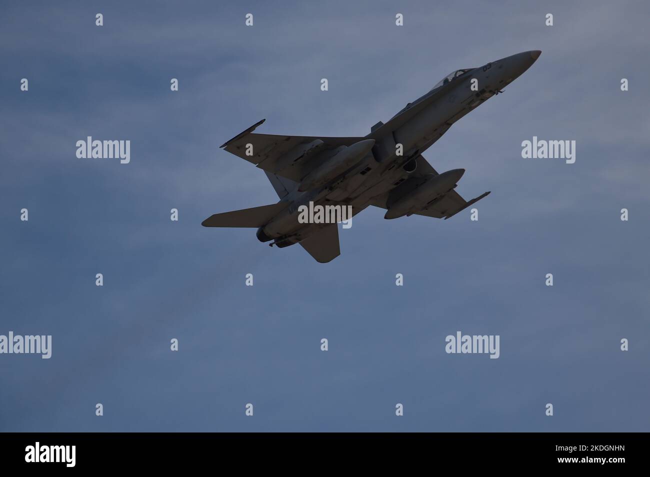 USMC F/A-18 high-speed pass at MCAS Miramar in San Diego, California ...