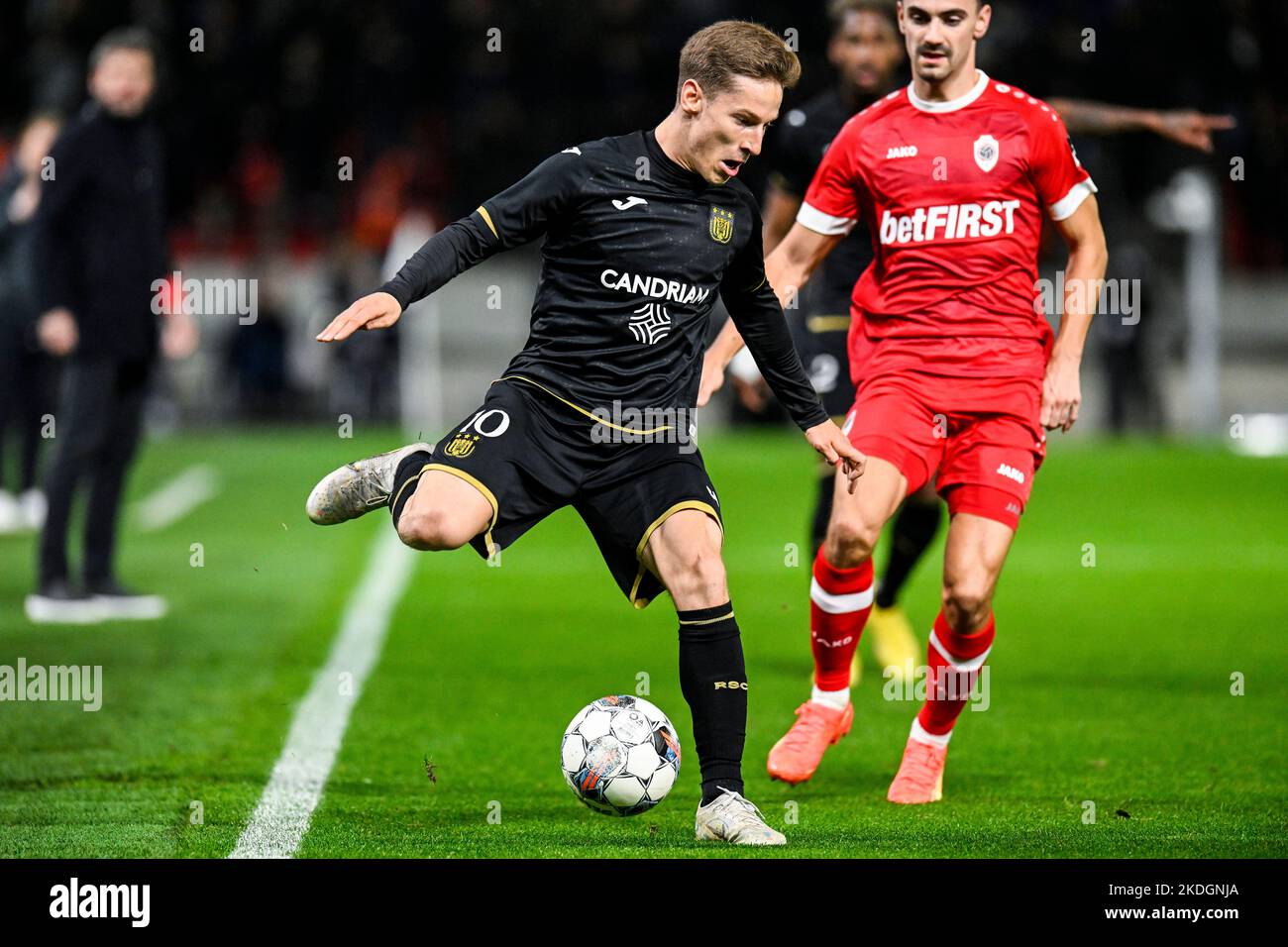 Anderlecht's Yari Verschaeren pictured in action during a soccer match ...