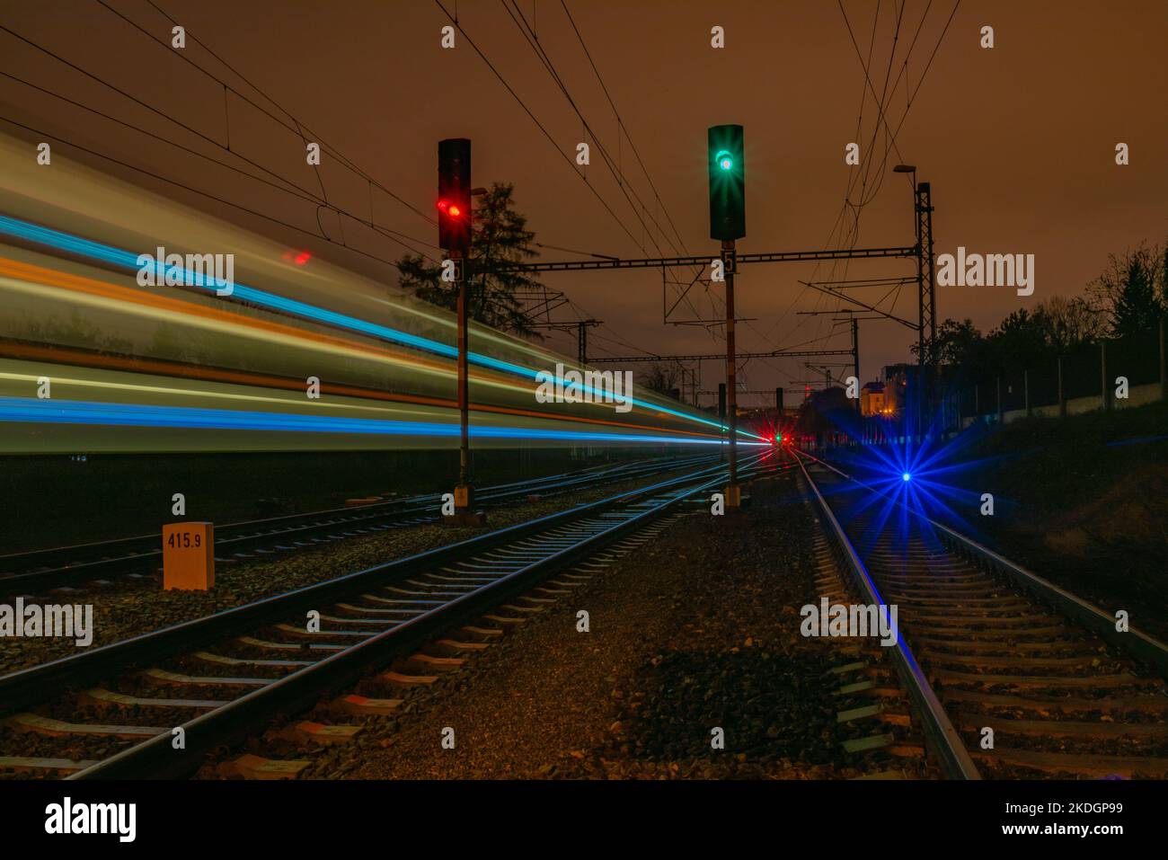 Czech railway semaphore signal hi-res stock photography and images - Alamy