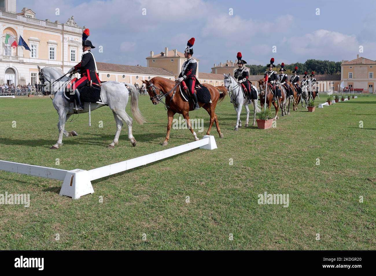 royal palace of carditello carousel of the carabinieri on horseback ...