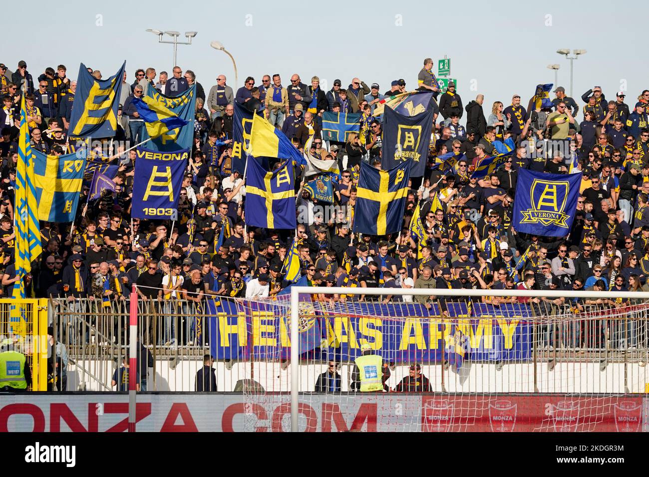 Hellas Verona fans during the Italian championship Serie A football ...