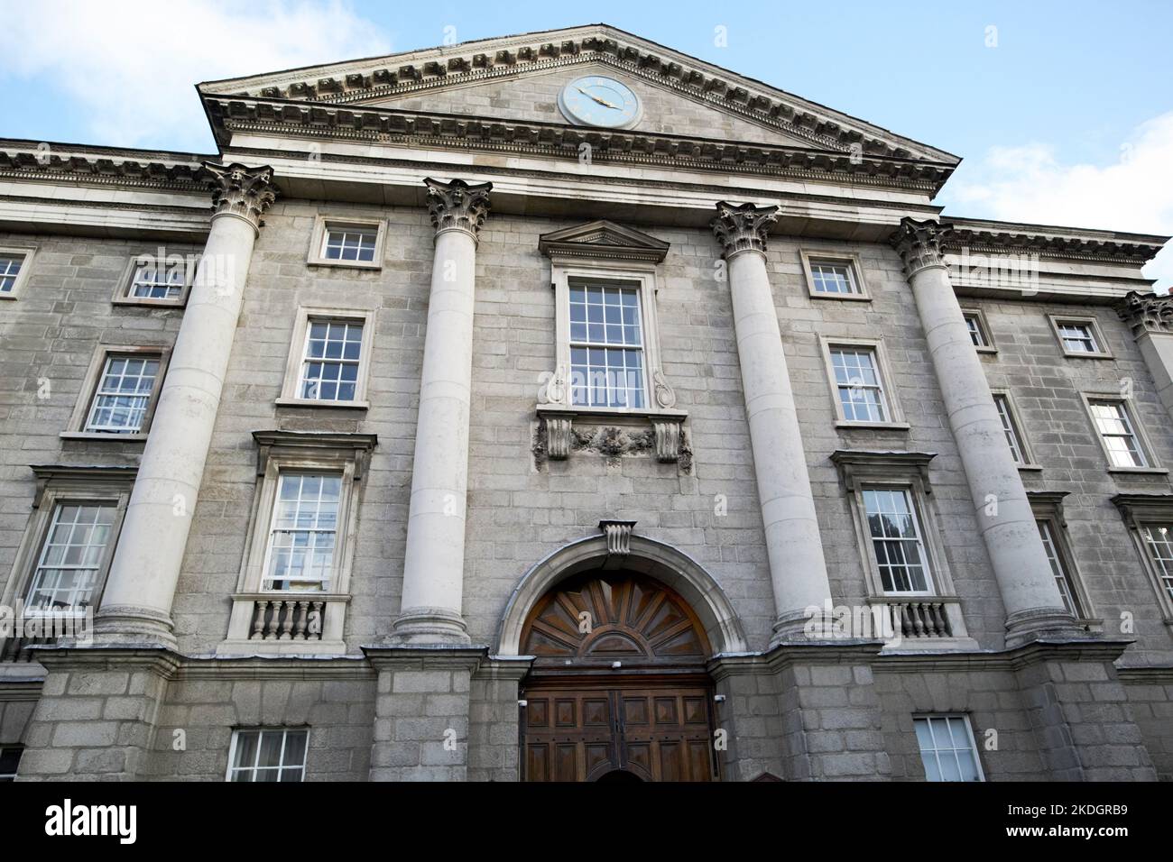 main building and entrance gate trinity college dublin university of ...