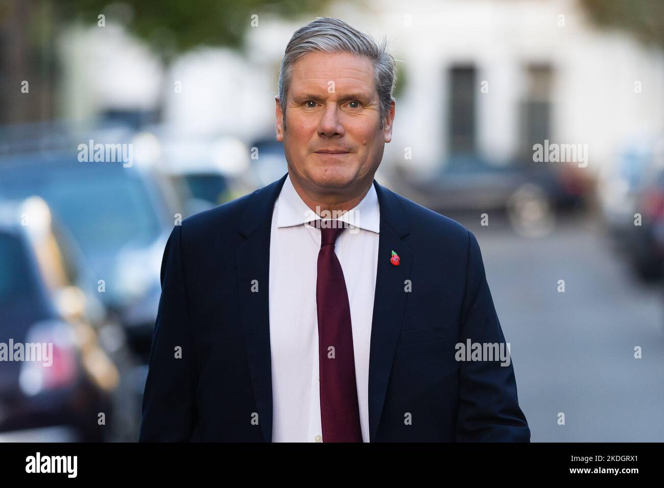 Leader of the Labour Party, Keir Starmer leaves his home for Prime ...