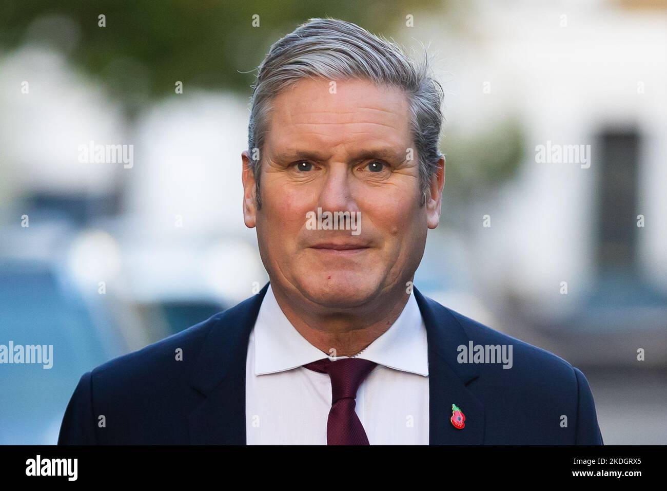Leader of the Labour Party, Keir Starmer leaves his home for Prime ...